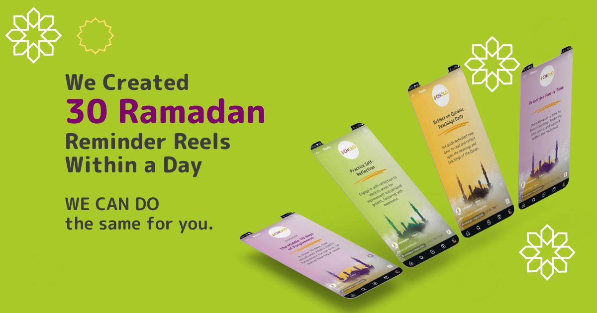 We Created 30 Ramadan Reminder Reels Within a Day